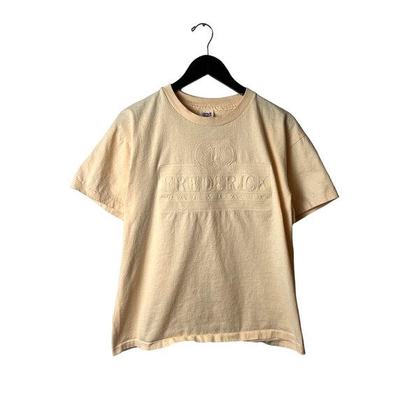 American Vintage | Shirts | Frederick Maryland T Shirt Vintage 9s Adult Cream Medium M Embossed ...